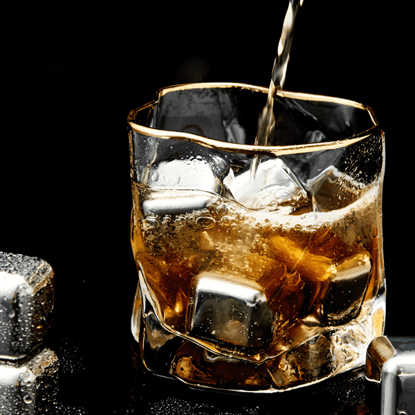 Gold Hoshi Japanese Crystal Whisky Glass | TsukiGlass